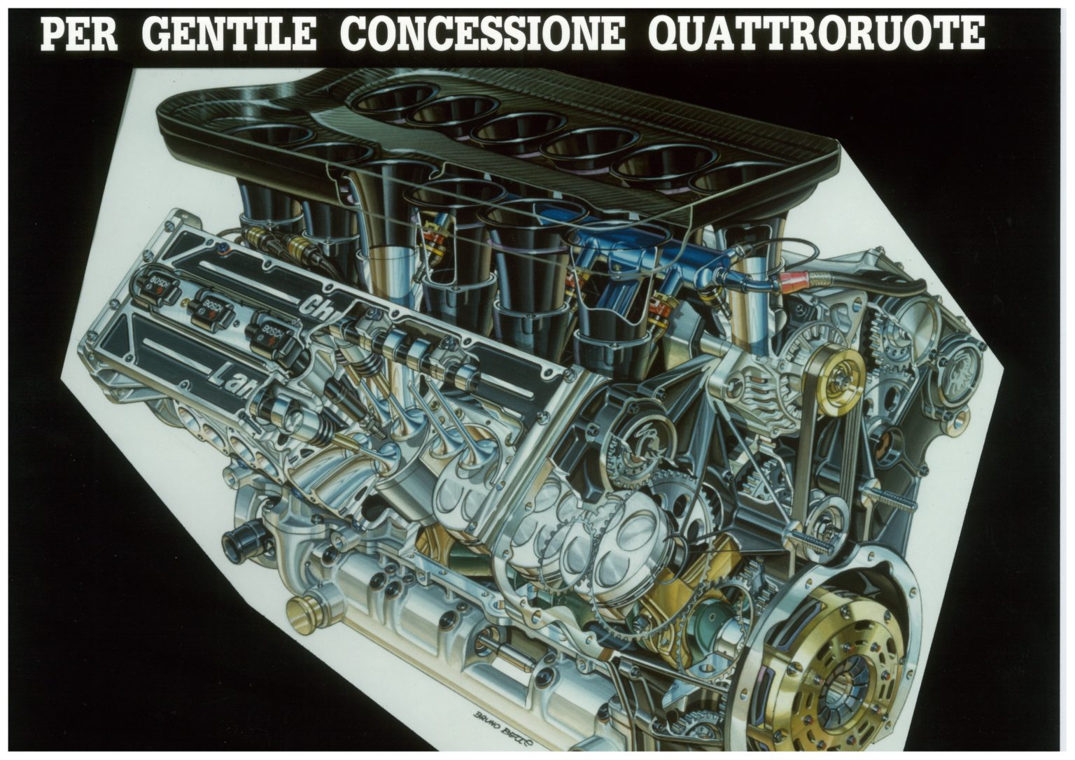 F1 LAMBORGHINI ENGINE 3500 TYPE 1992/A – Engine Design